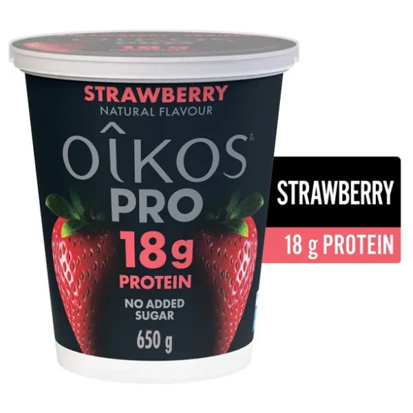 Oikos Pro Yogurt, Strawberry, High Protein, 650g – CNP Doorstep